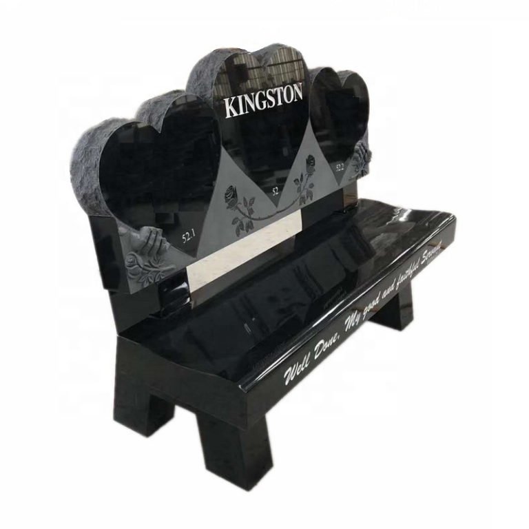 Granite Benches for Cemetery, White, Grey Stone Garden benches
