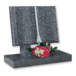 Polished Granite Book Shape Gravestone