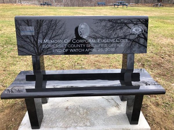Granite Benches for Cemetery, White, Grey Stone Garden benches