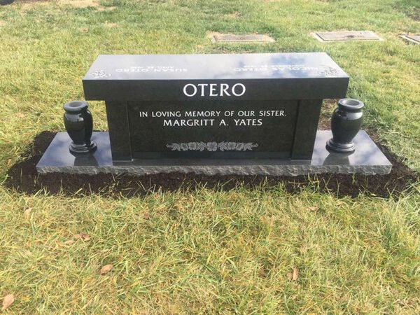 Granite Benches for Cemetery, White, Grey Stone Garden benches