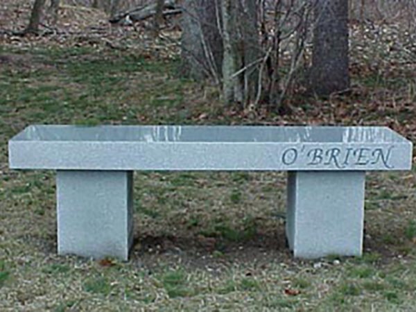 Granite Benches for Cemetery, White, Grey Stone Garden benches