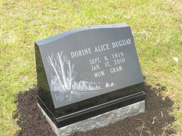 Slant Memorials | Granite slant style Monuments Headstones