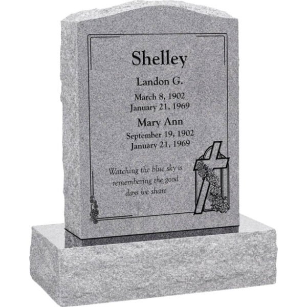 Serp Top Monuments | Serpentine Top Upright Headstone Slant Markers