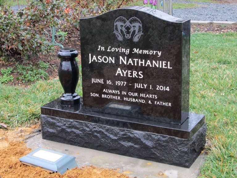 Serp Top Monuments | Serpentine Top Upright Headstone Slant Markers